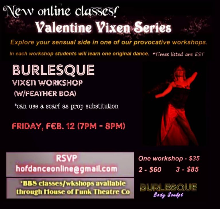VALENTINE BURLESQUE WORKSHOP « Burlesque Body Sculpt
